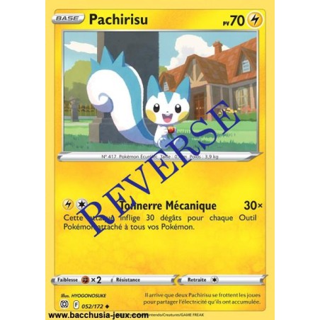 Carte Pokémon EB09 052/172 Pachirisu Reverse