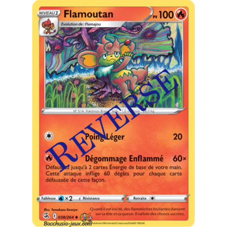Carte Pokémon EB08 038/264 Flamoutan Reverse
