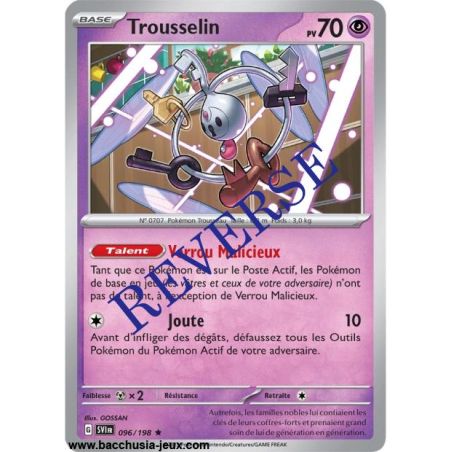 Carte Pokémon EV01 096/198 Trousselin HOLO REVERSE